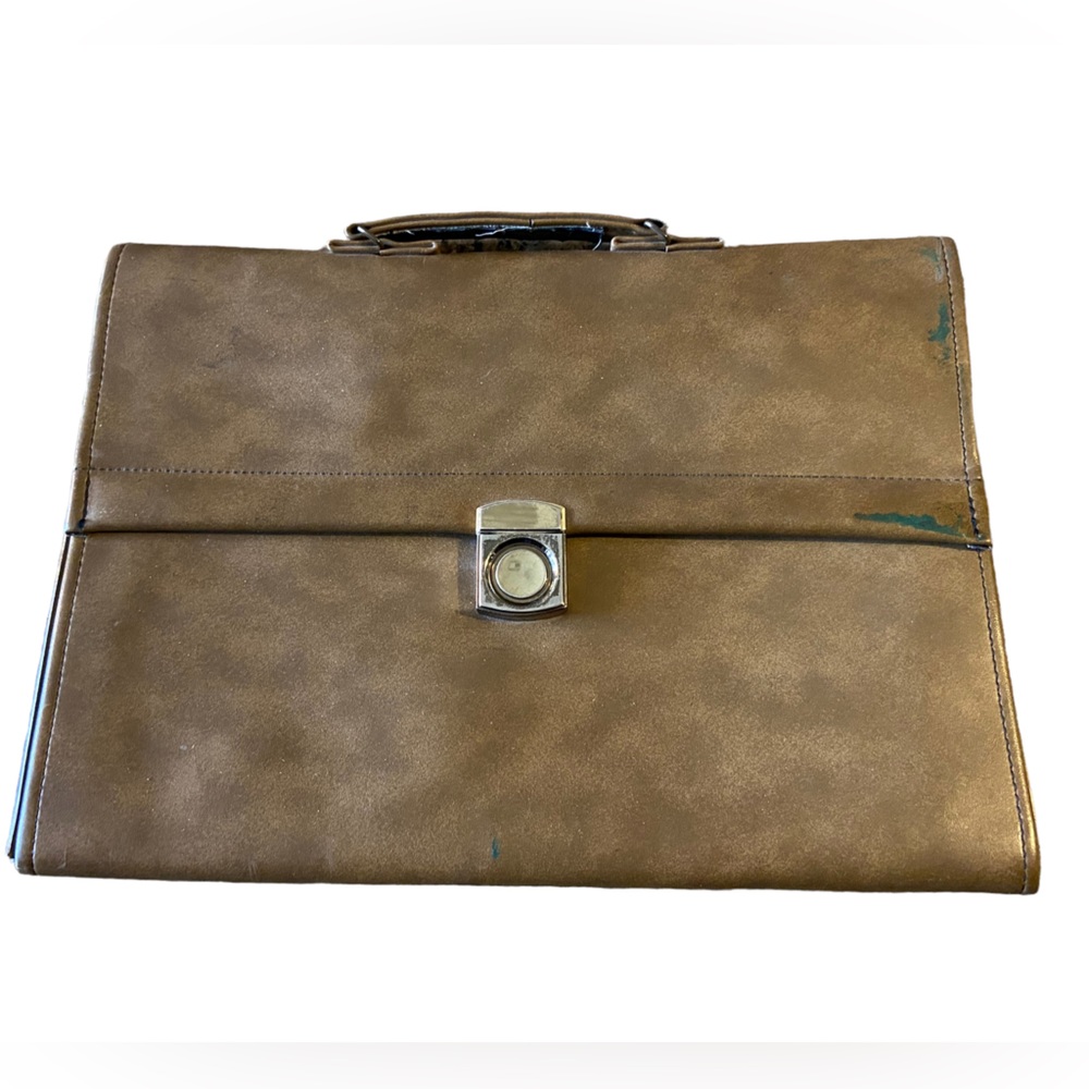 Vintage Hazel Brown Attache Document Holder Briefcase… - Gem